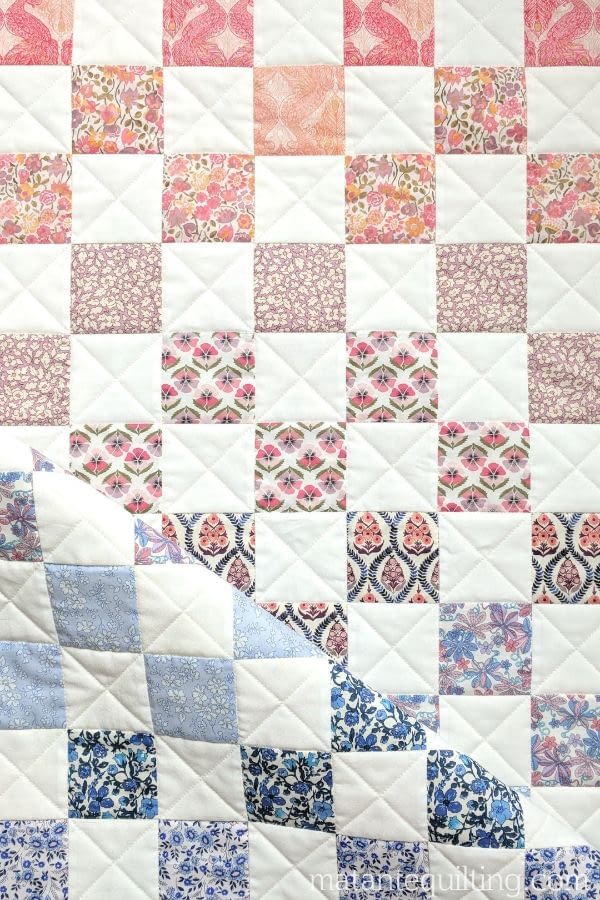 Liberty of London Ombre Patchwork Quilt - Ma Tante Quilting